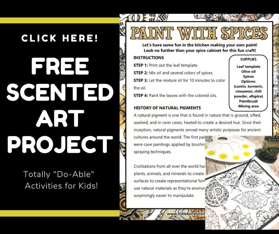 Spice Painting With Scented Paint - Little Bins for Little Hands