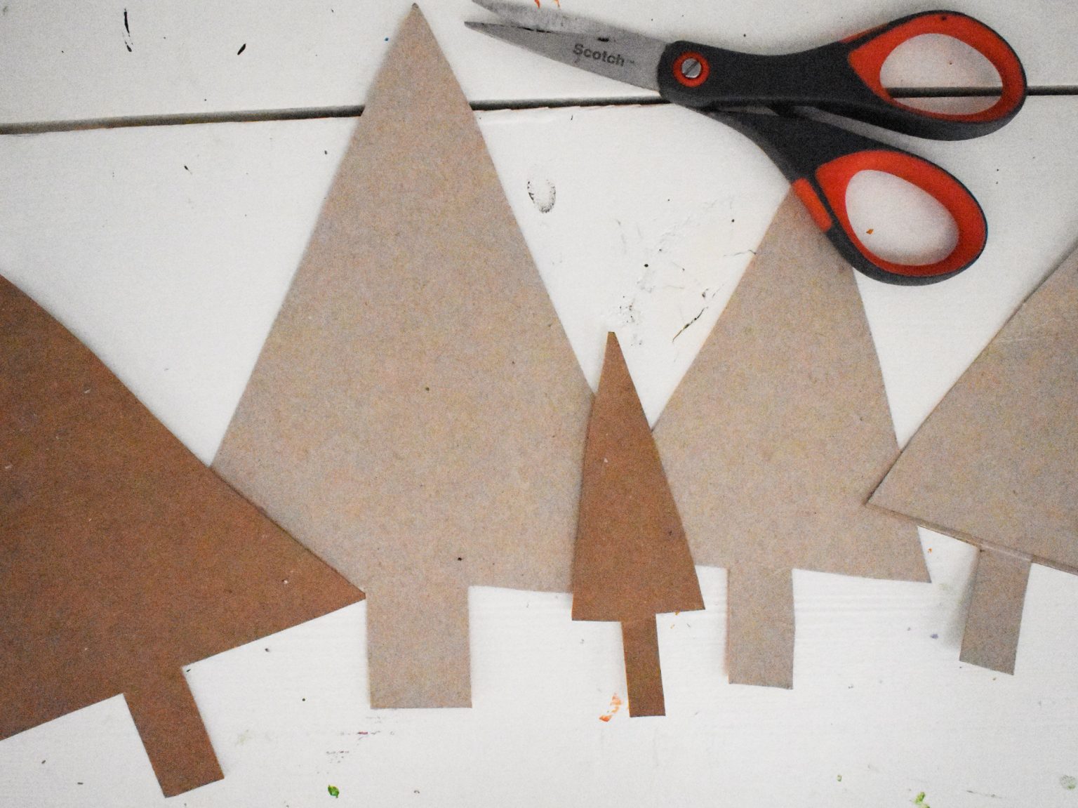 Stamped Christmas Tree Craft For Kids - Little Bins for Little Hands