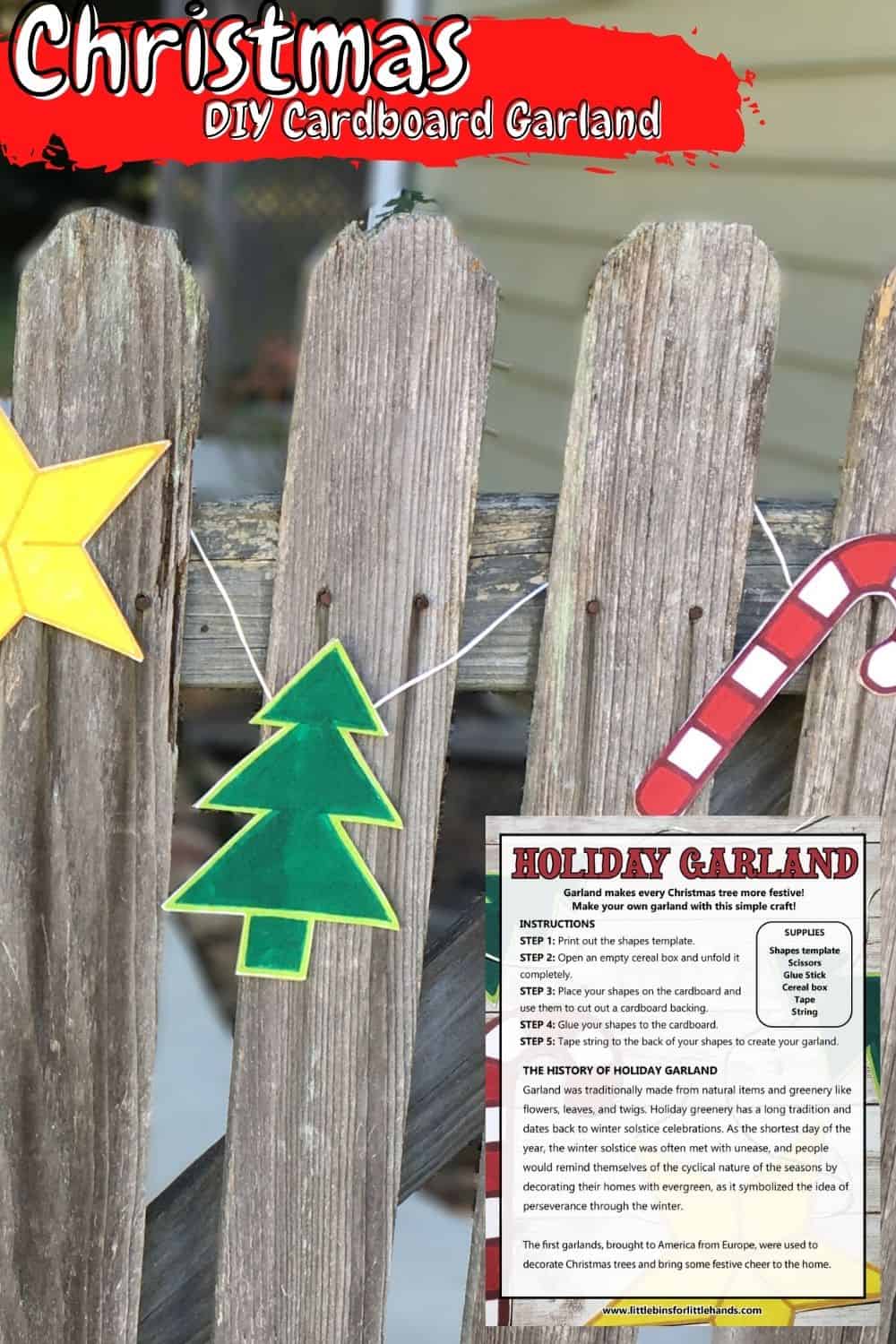 Printable Christmas Garland - Little Bins for Little Hands