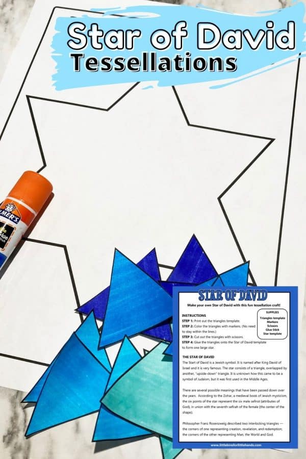 Star of David Craft - Little Bins for Little Hands