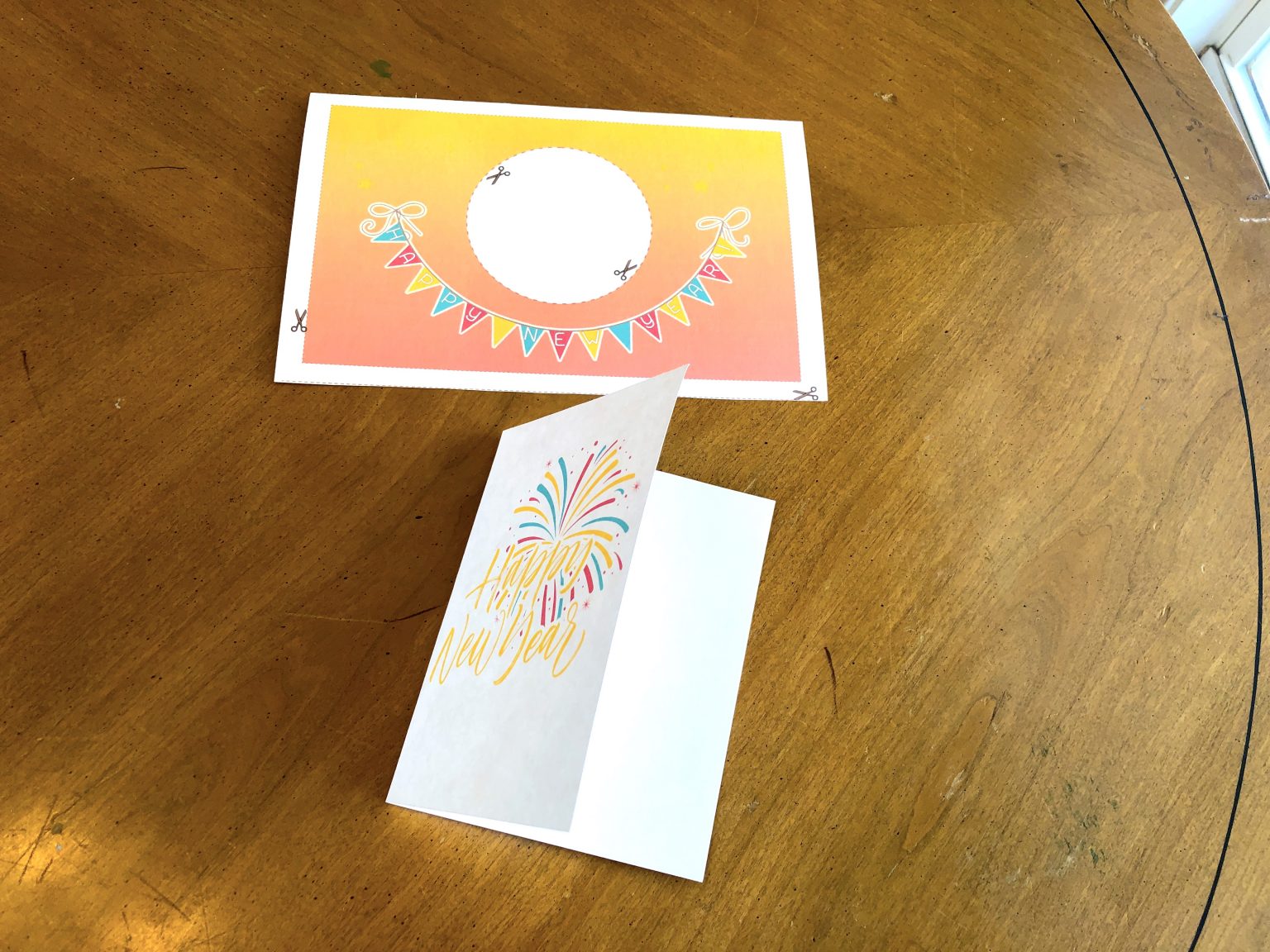 Happy New Year Pop Up Card - Little Bins for Little Hands