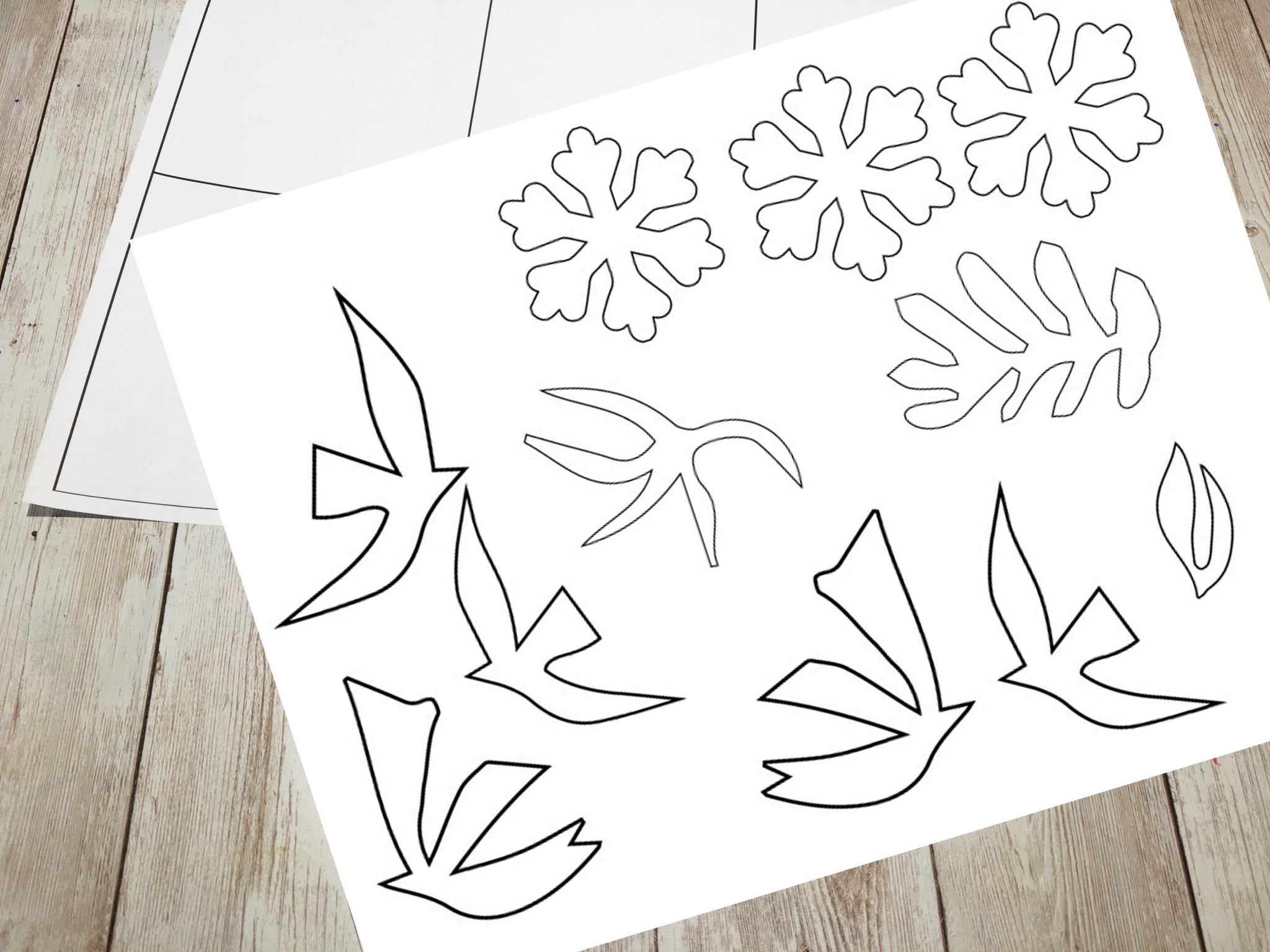 Matisse Birds Collage Art For Kids - Little Bins for Little Hands