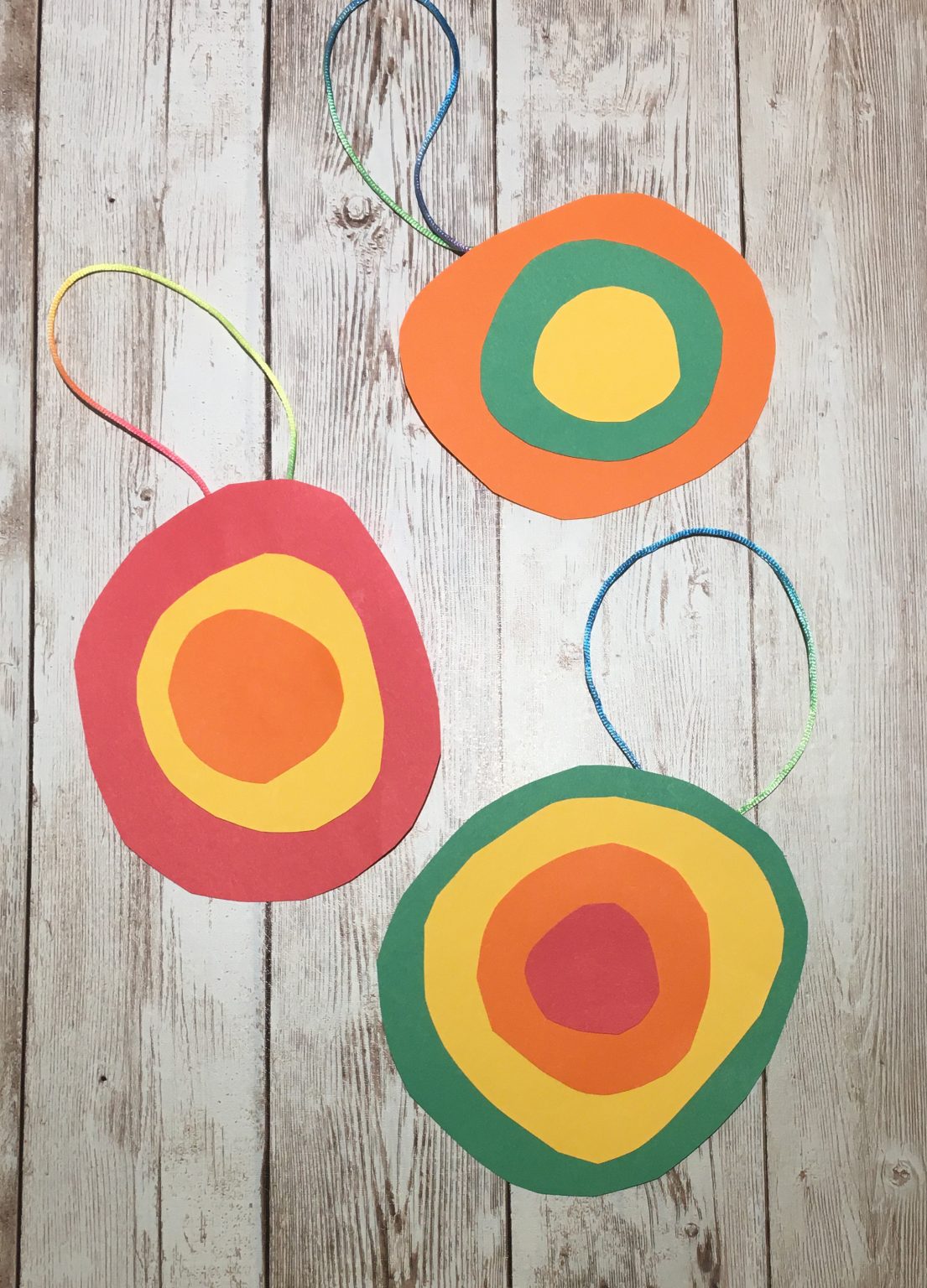 Kandinsky Christmas Ornaments - Little Bins for Little Hands