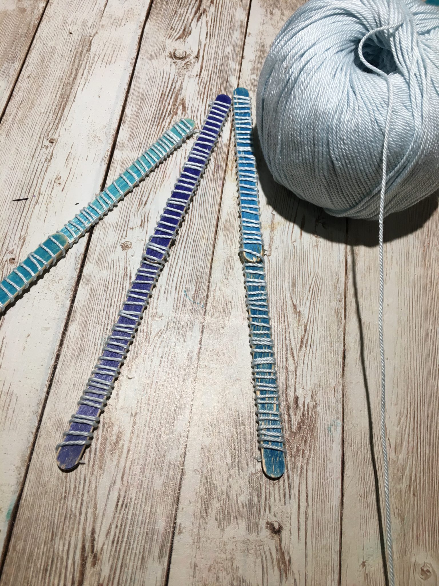 Popsicle Stick Snowflake Ornaments - Little Bins for Little Hands