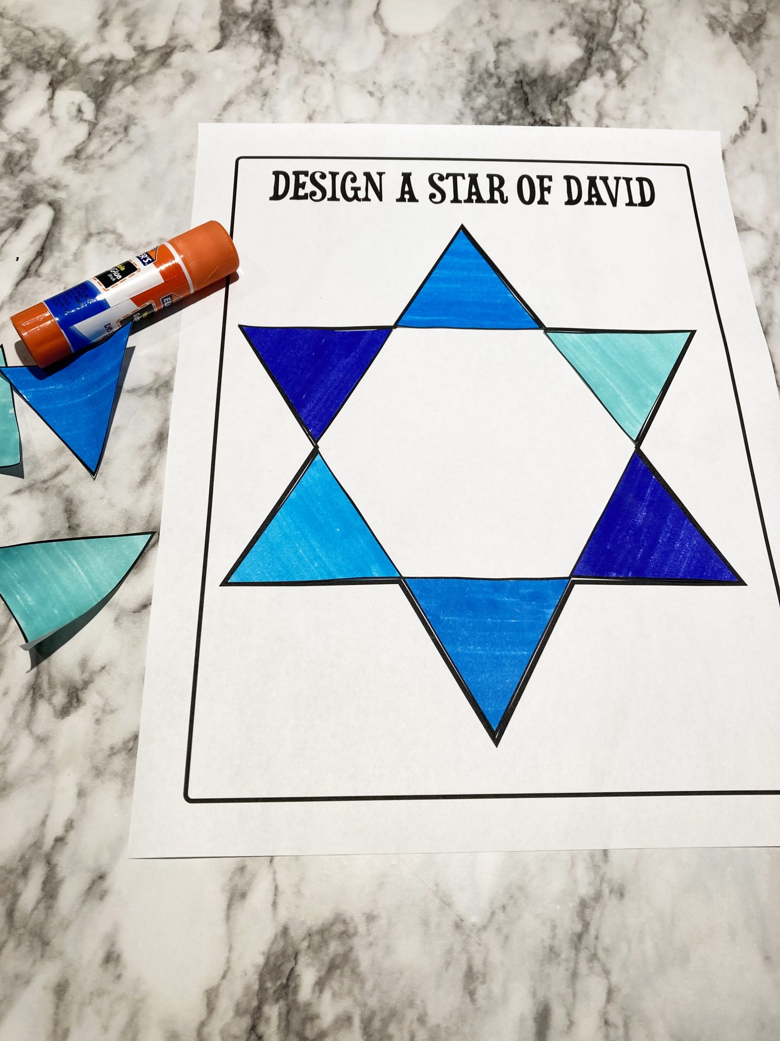 Star of David Craft - Little Bins for Little Hands
