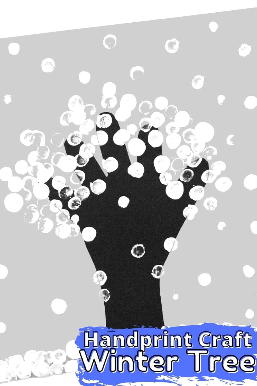 Winter Handprint Art - Little Bins for Little Hands