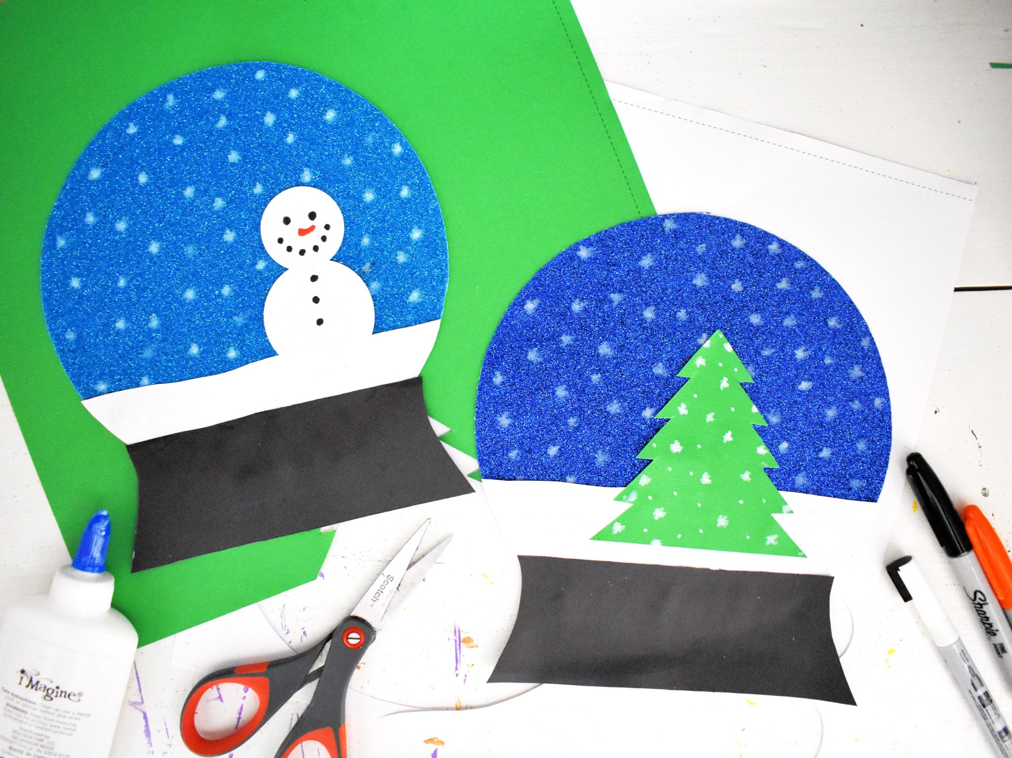 Paper Snow Globe Craft - Little Bins for Little Hands