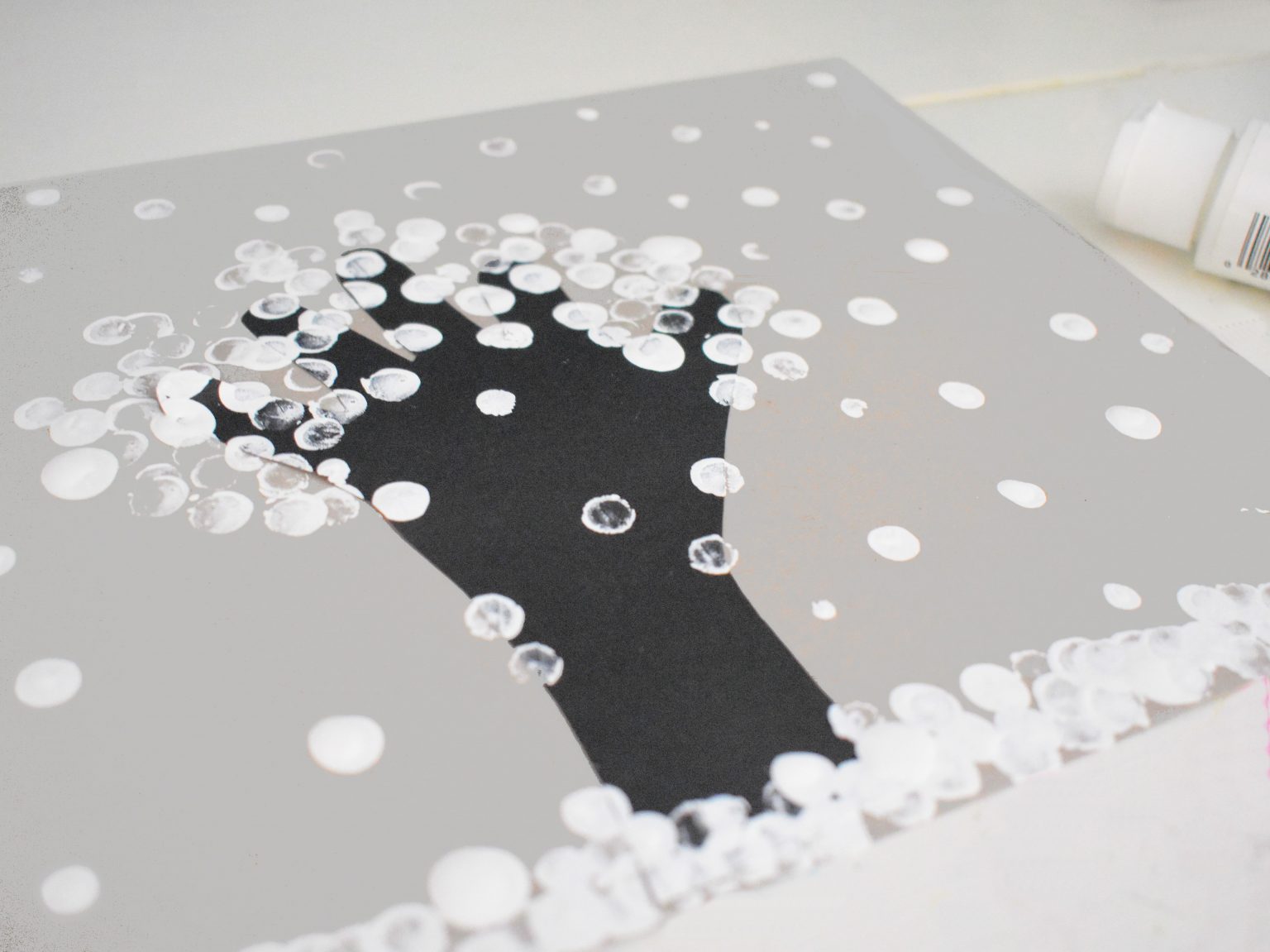 Winter Handprint Art - Little Bins for Little Hands