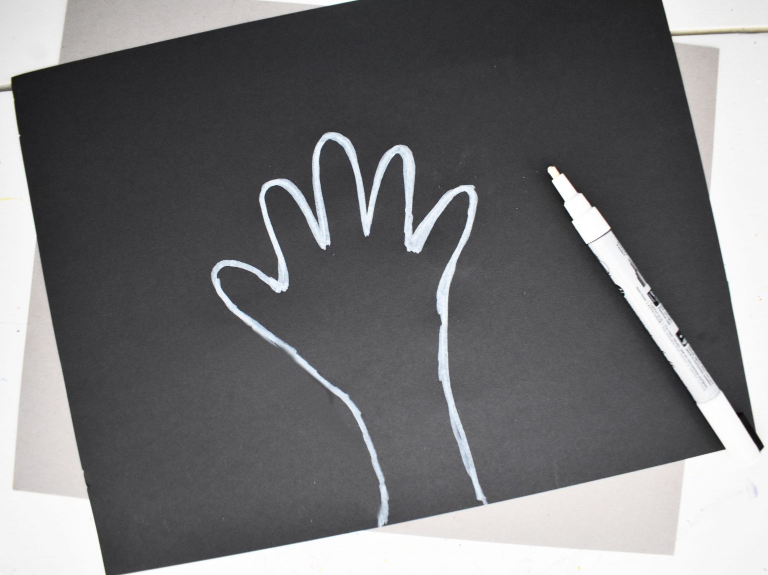 Winter Handprint Art - Little Bins for Little Hands