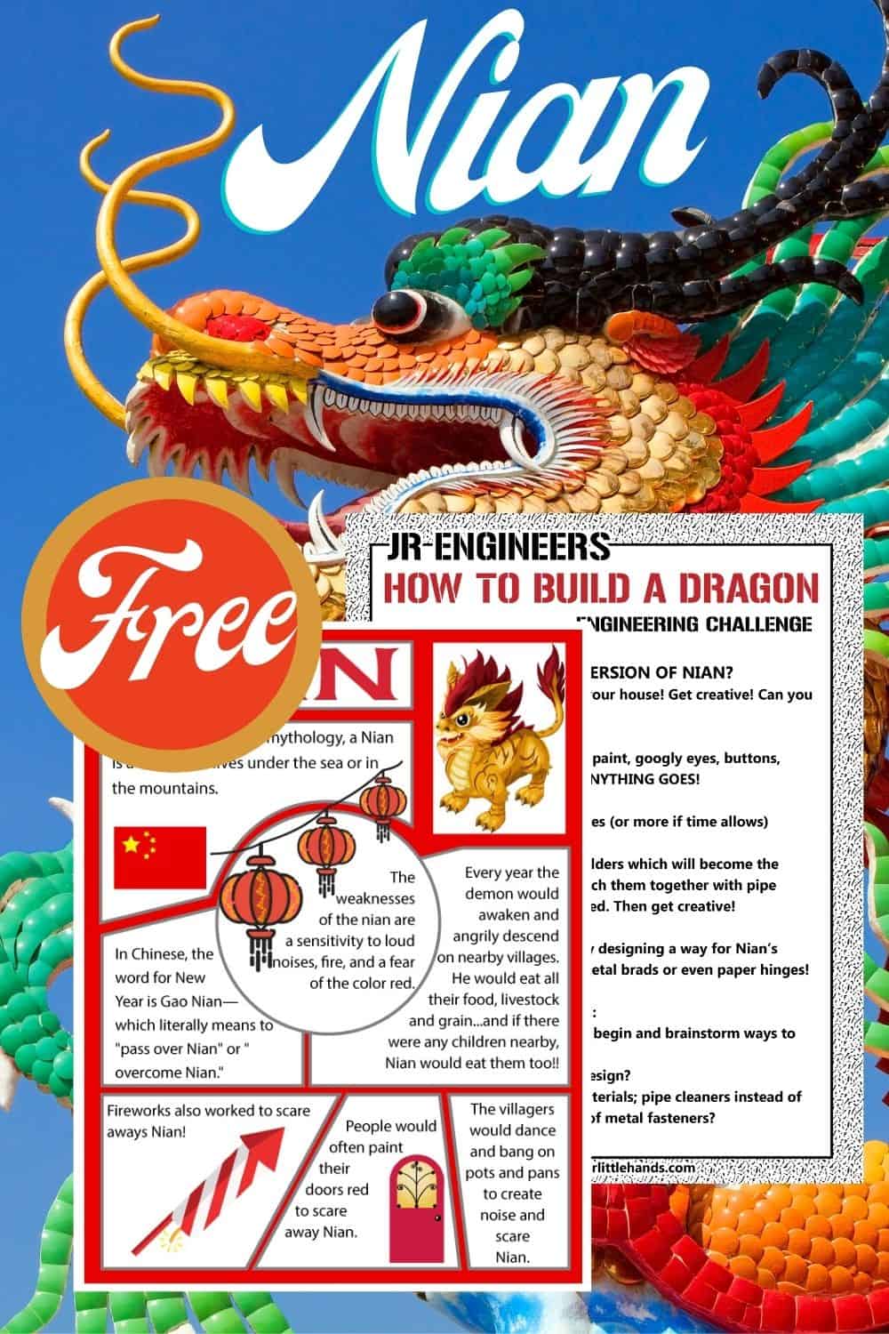 Chinese New Year Dragon Challenge - Little Bins for Little Hands