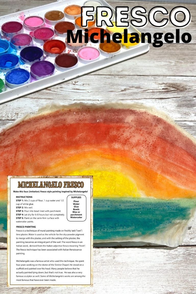 Michelangelo Fresco Painting For Kids - Little Bins for Little Hands