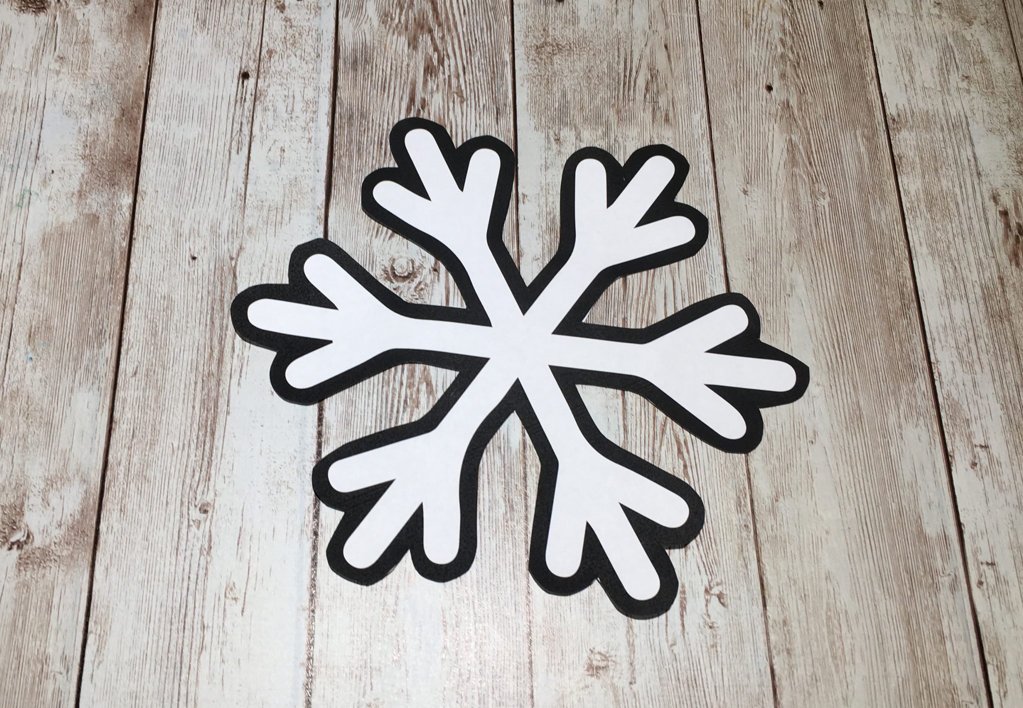 Pollock Winter Snowflake Art - Little Bins for Little Hands