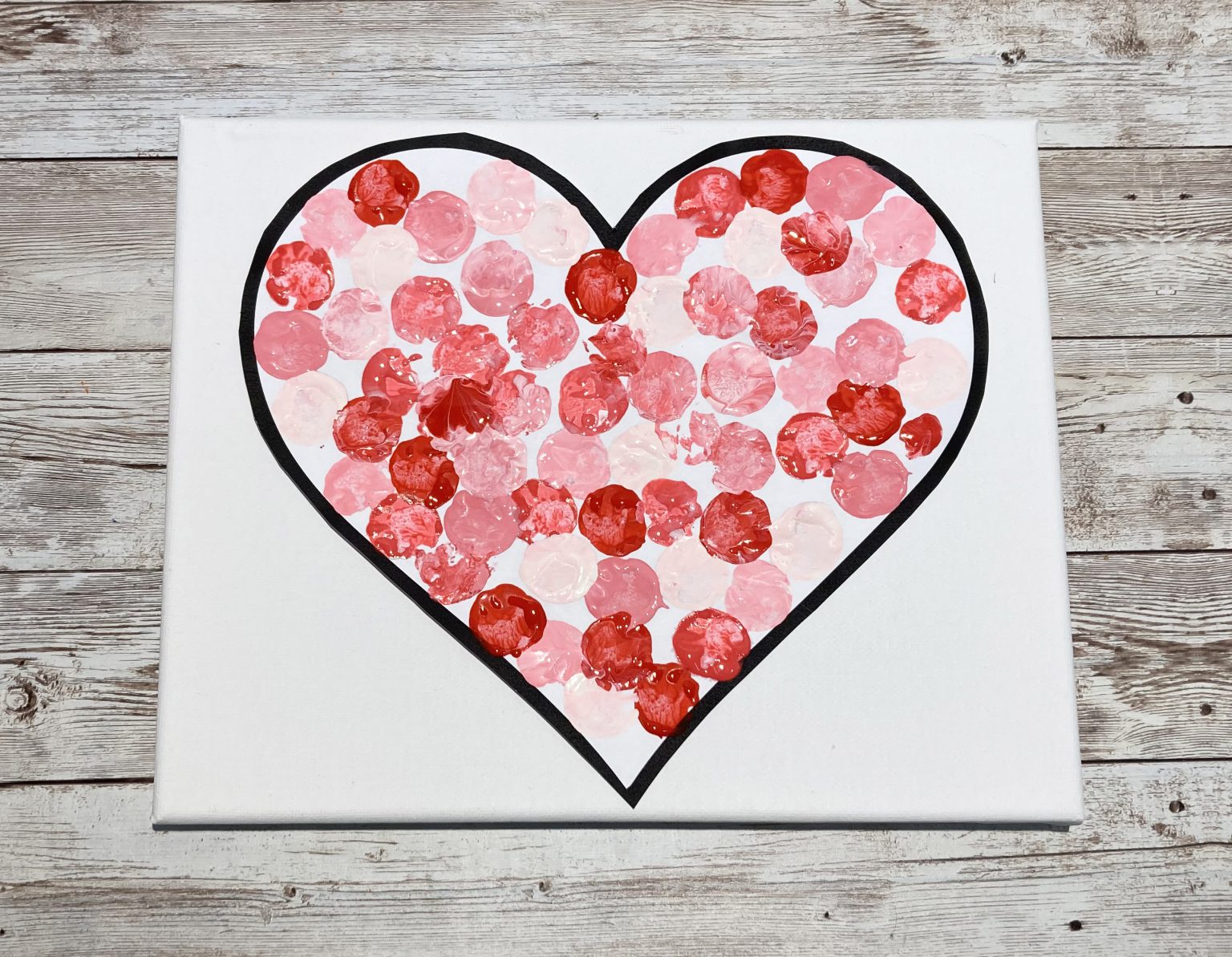 Alma Thomas Stamped Heart Project - Little Bins for Little Hands