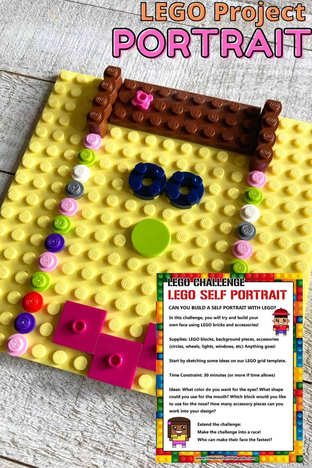 LEGO Self Portrait Challenge - Little Bins for Little Hands