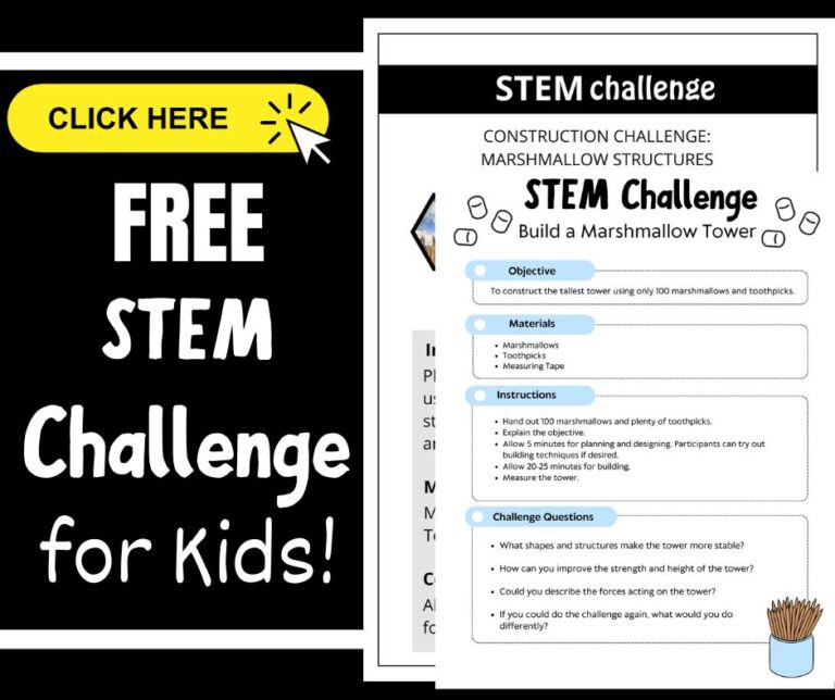 Toothpick and Marshmallow Tower Challenge