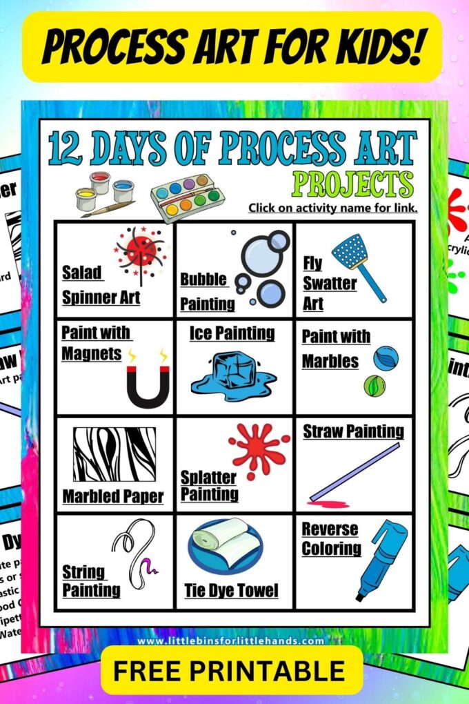 What Is Process Art - Little Bins for Little Hands