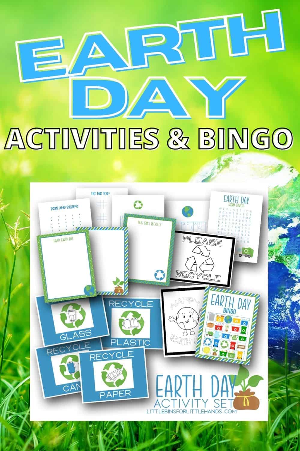 Earth Day Bingo (Free Printable) - Little Bins for Little Hands