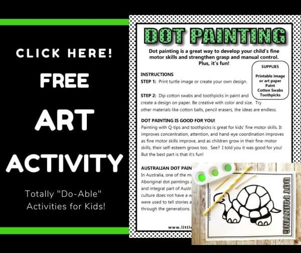Turtle Dot Painting (Free Printable) - Little Bins for Little Hands