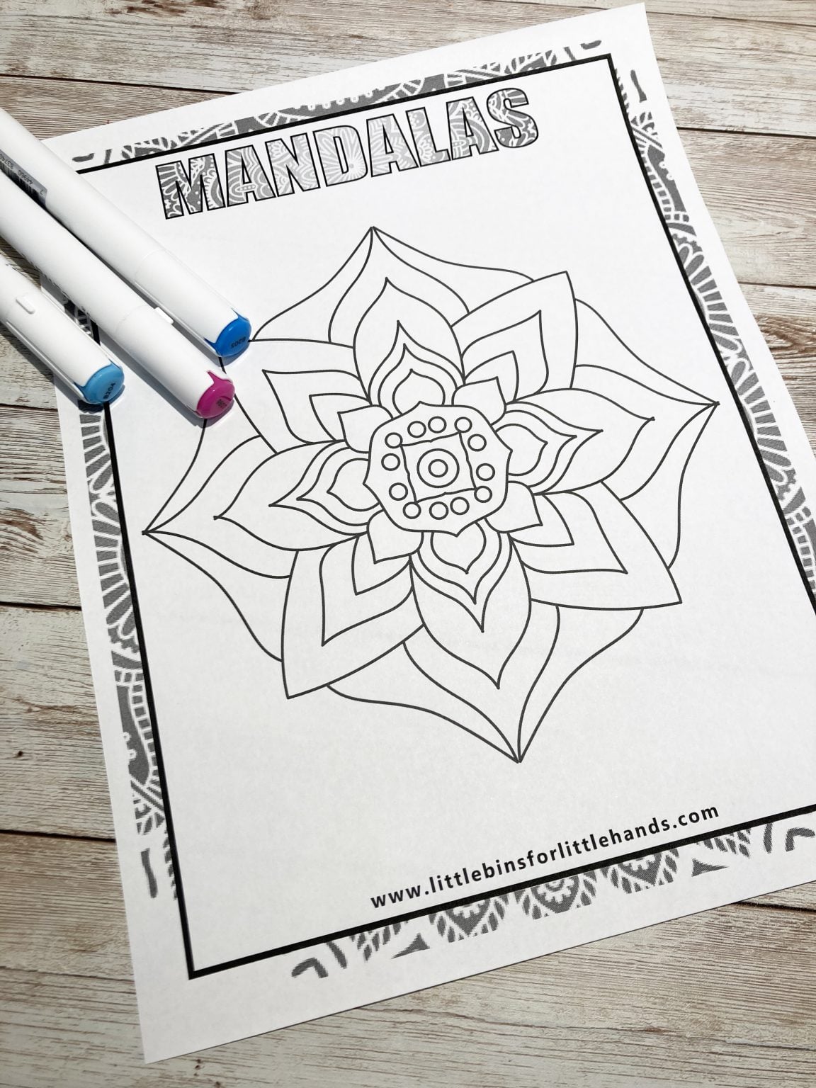 Colorful Easy Mandala Art for Kids