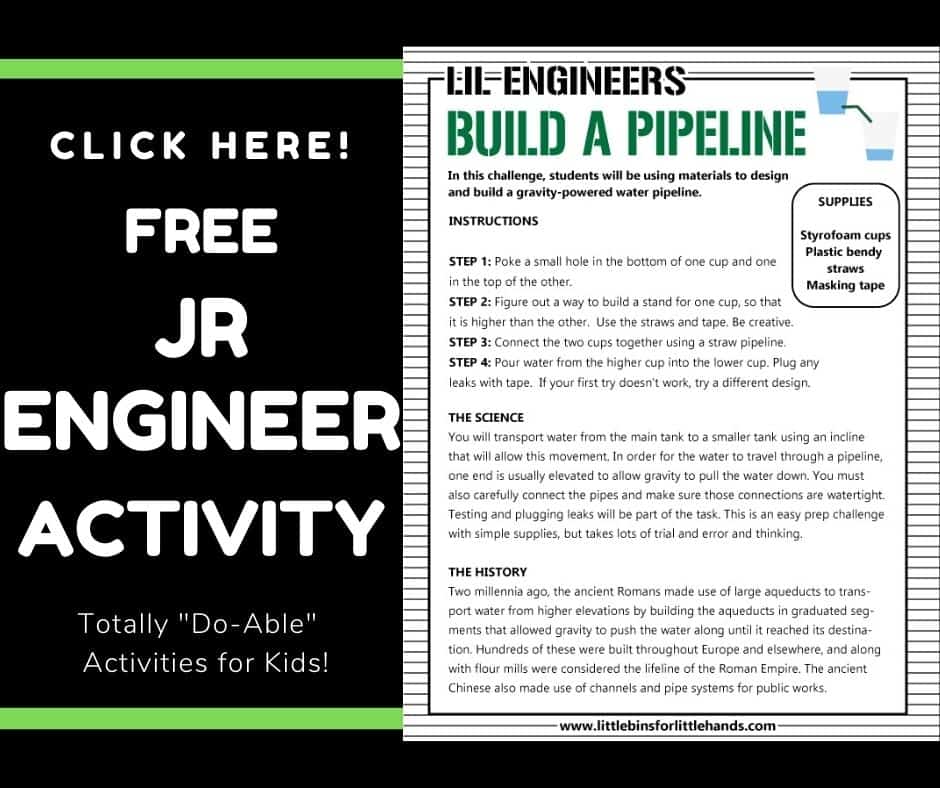 Build A Pipeline - Little Bins for Little Hands