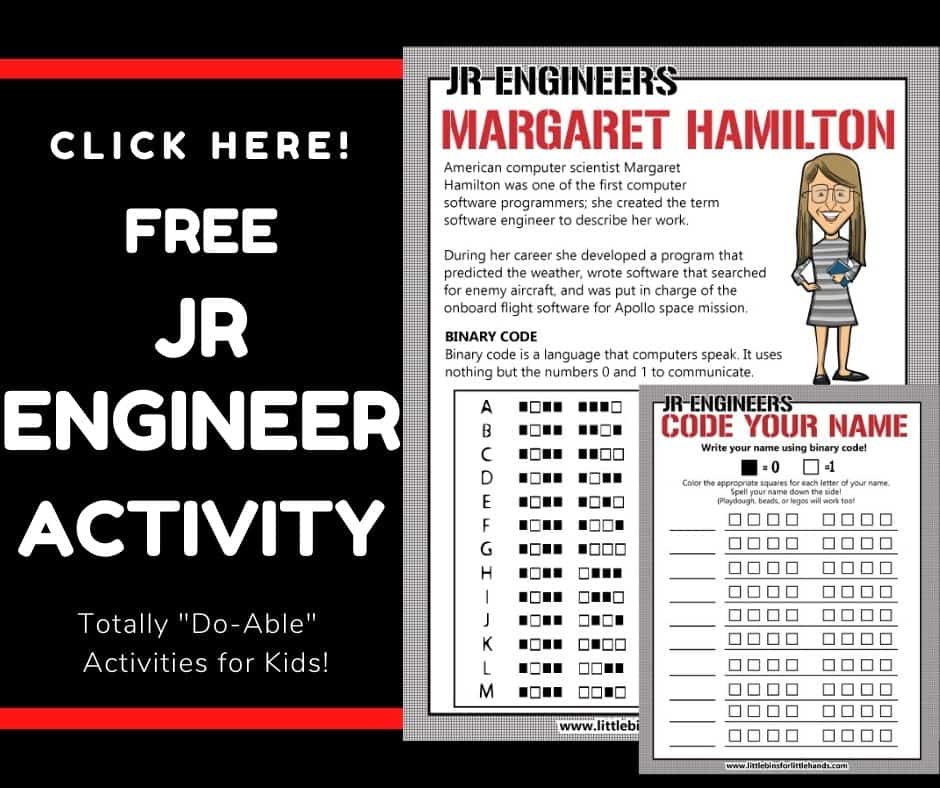 Code Your Name In Binary - Little Bins for Little Hands