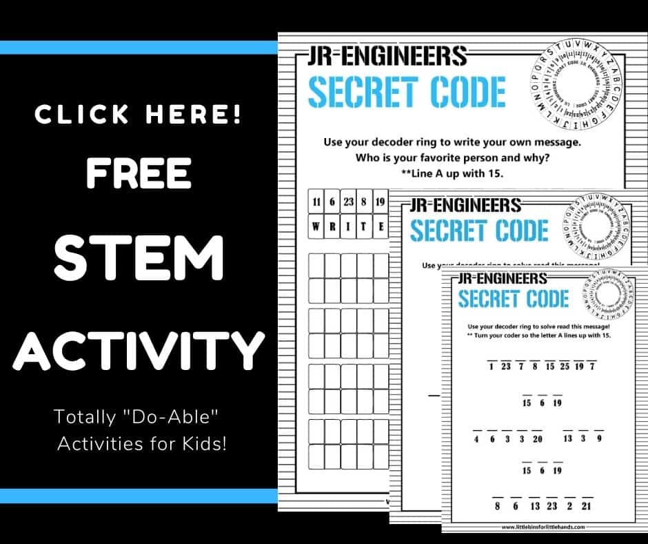 Make Your Own Secret Decoder Ring - Little Bins for Little Hands