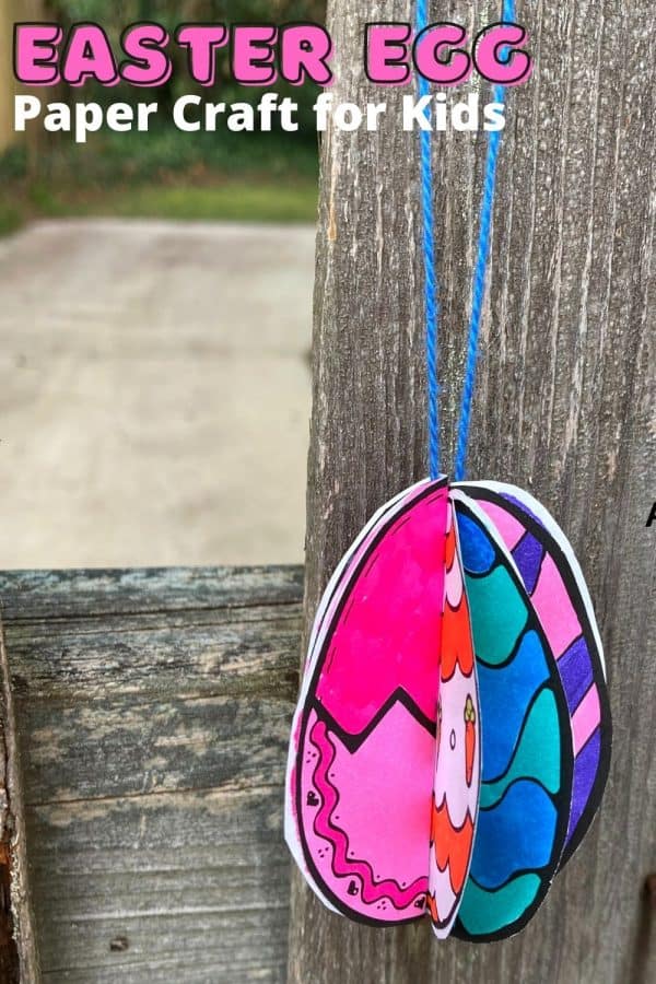 Paper Easter Egg Ornaments - Little Bins for Little Hands