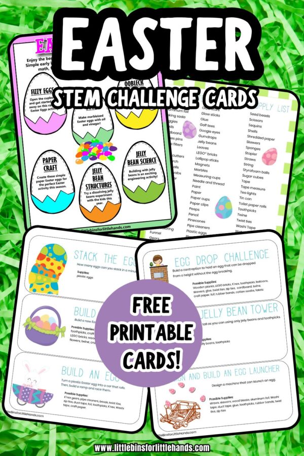 Must Try Easter STEM Challenges - Little Bins for Little Hands
