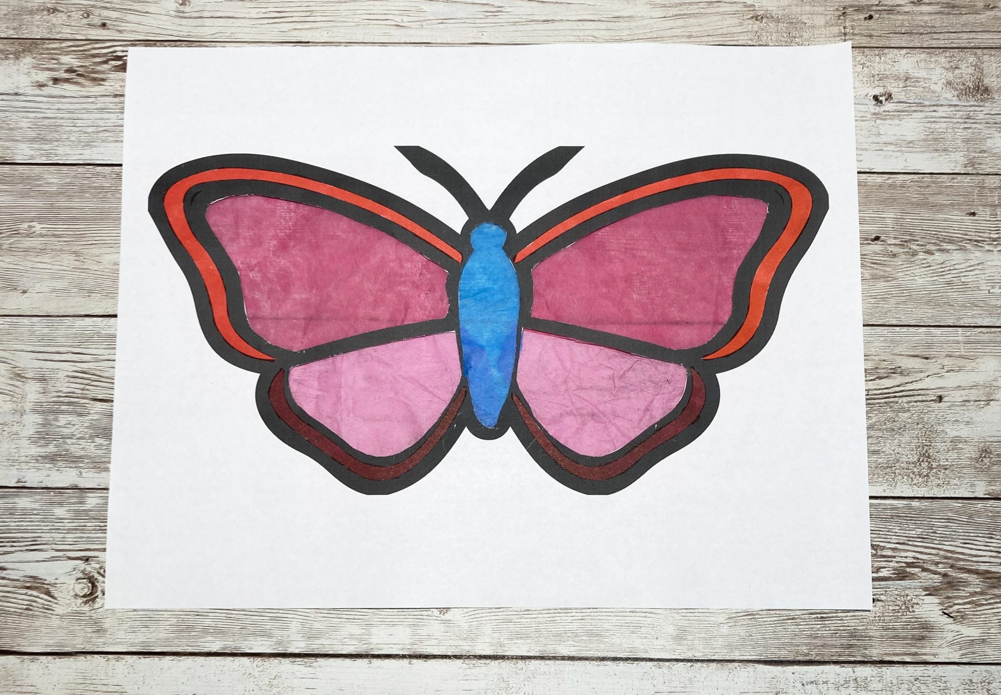 Tissue Paper Butterflies - Little Bins for Little Hands