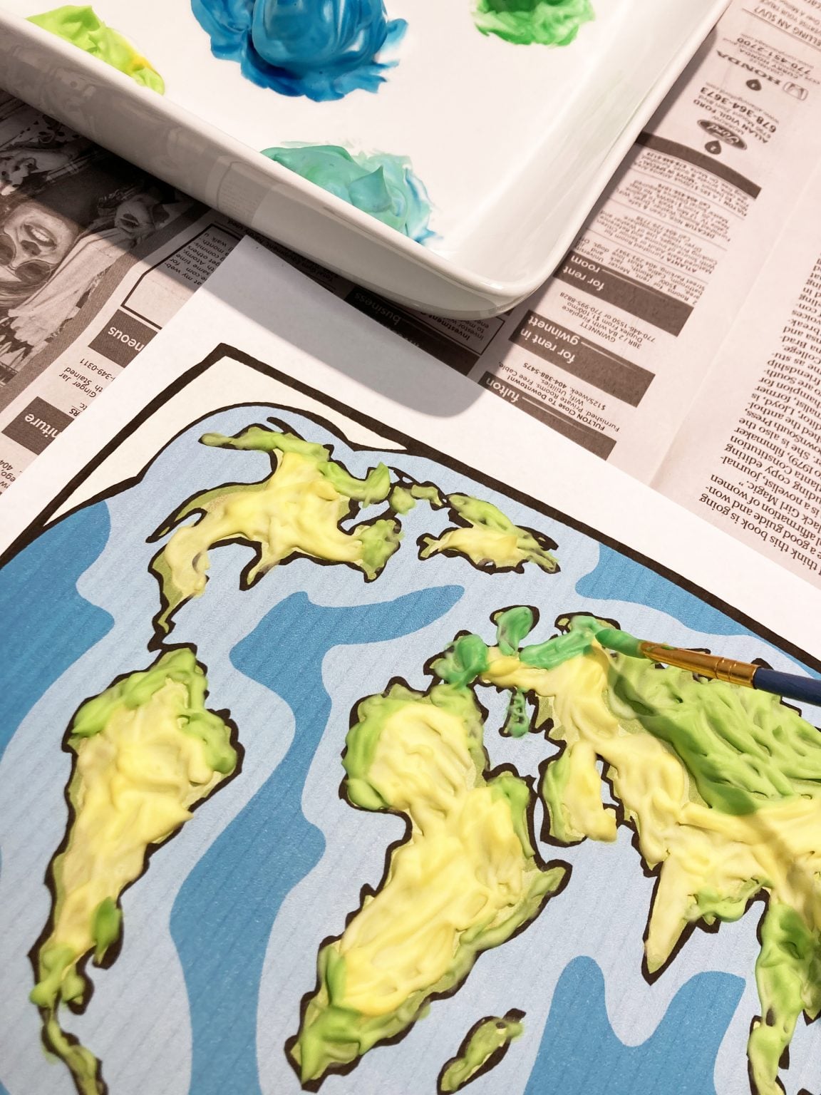 Map The Ocean Floor - Little Bins for Little Hands