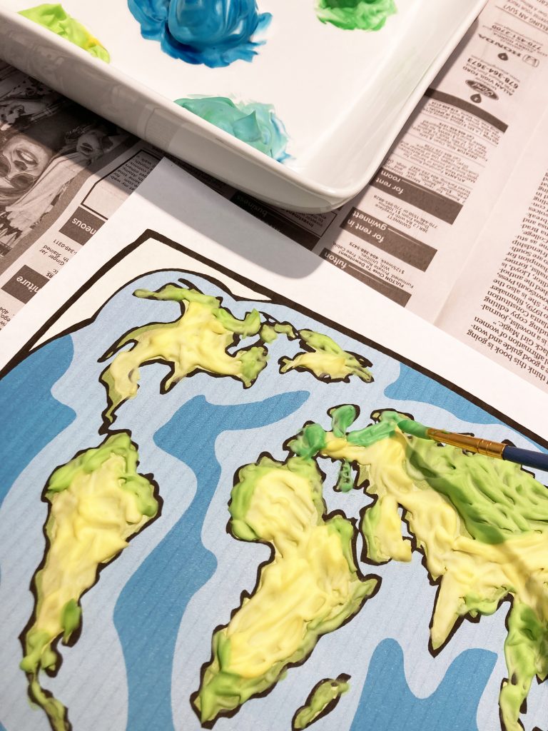 Map The Ocean Floor - Little Bins for Little Hands