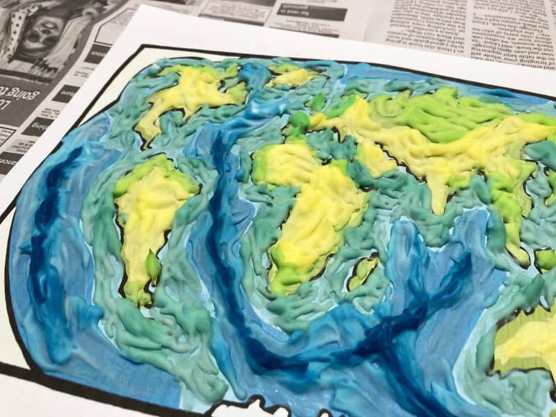 Map The Ocean Floor - Little Bins for Little Hands