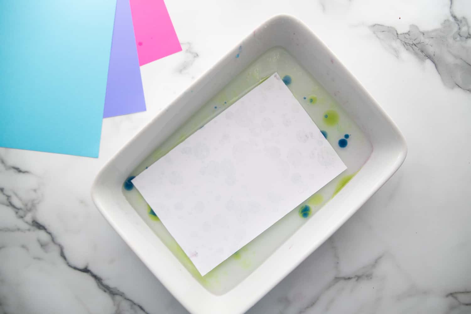 How To Marble Paper - Little Bins for Little Hands