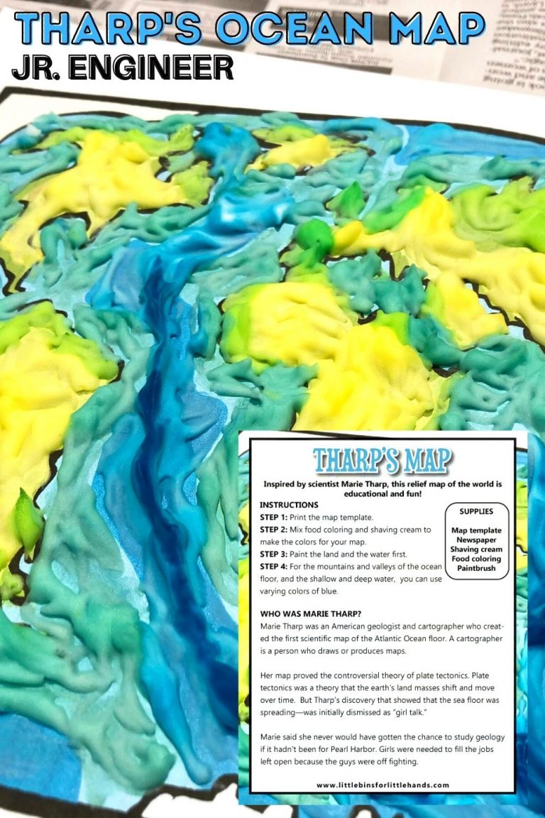 Map The Ocean Floor - Little Bins for Little Hands