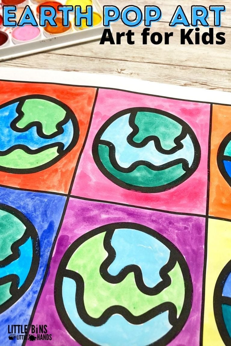 Earth Day Pop Art - Little Bins for Little Hands