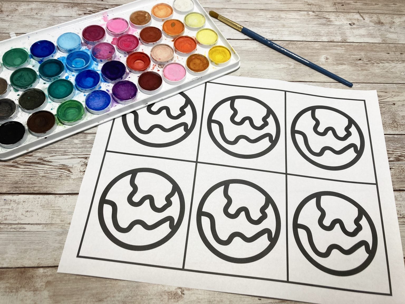 Earth Day Pop Art - Little Bins for Little Hands