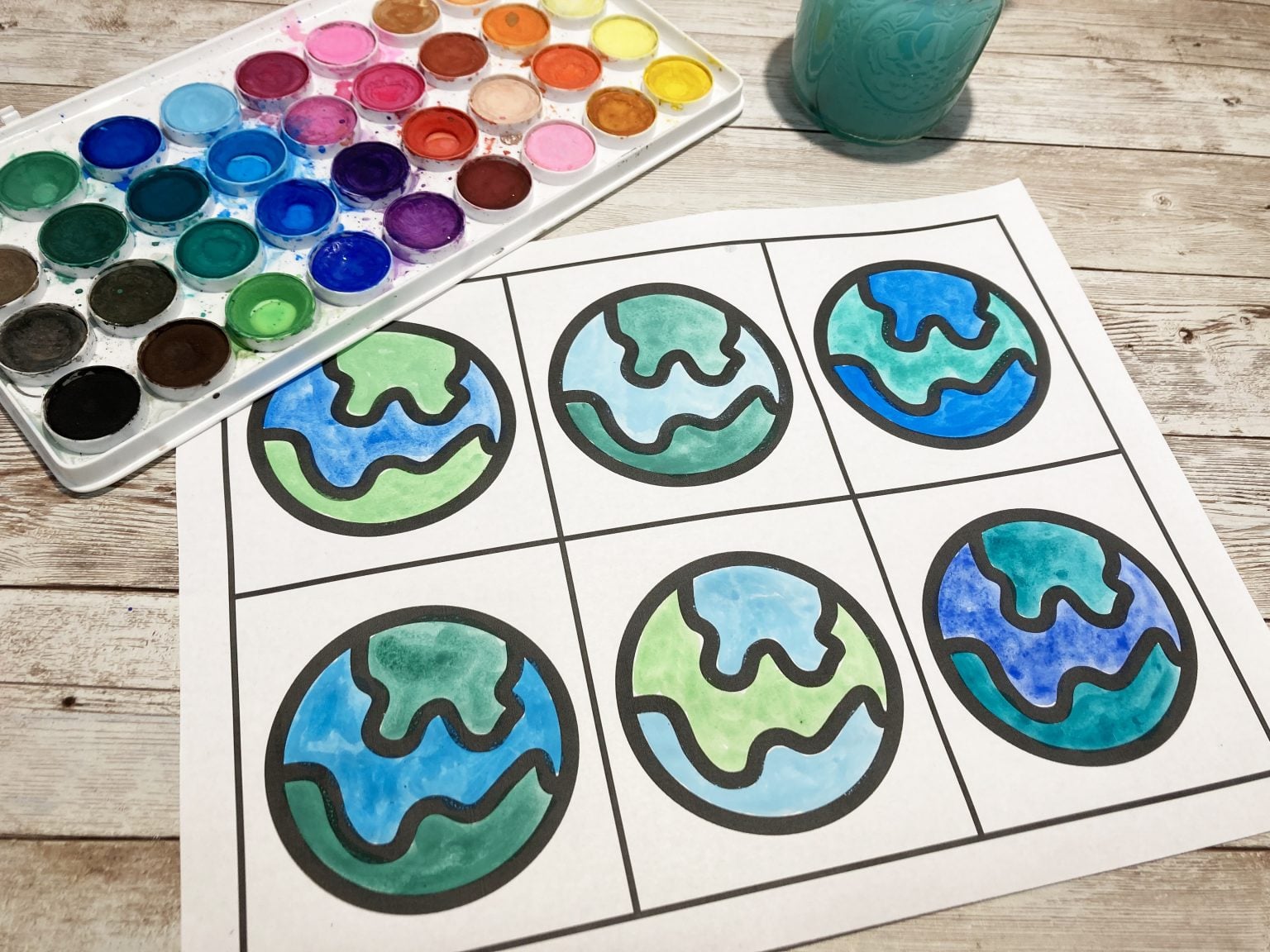 Earth Day Pop Art - Little Bins for Little Hands