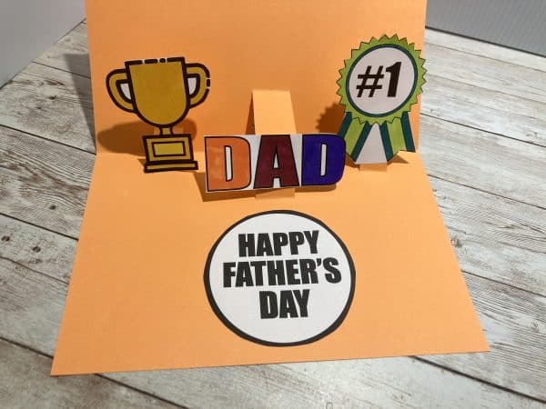 Father's Day Pop Up Card - Little Bins for Little Hands