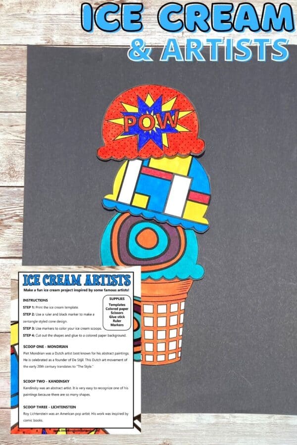 Printable Ice Cream Art Project - Little Bins for Little Hands