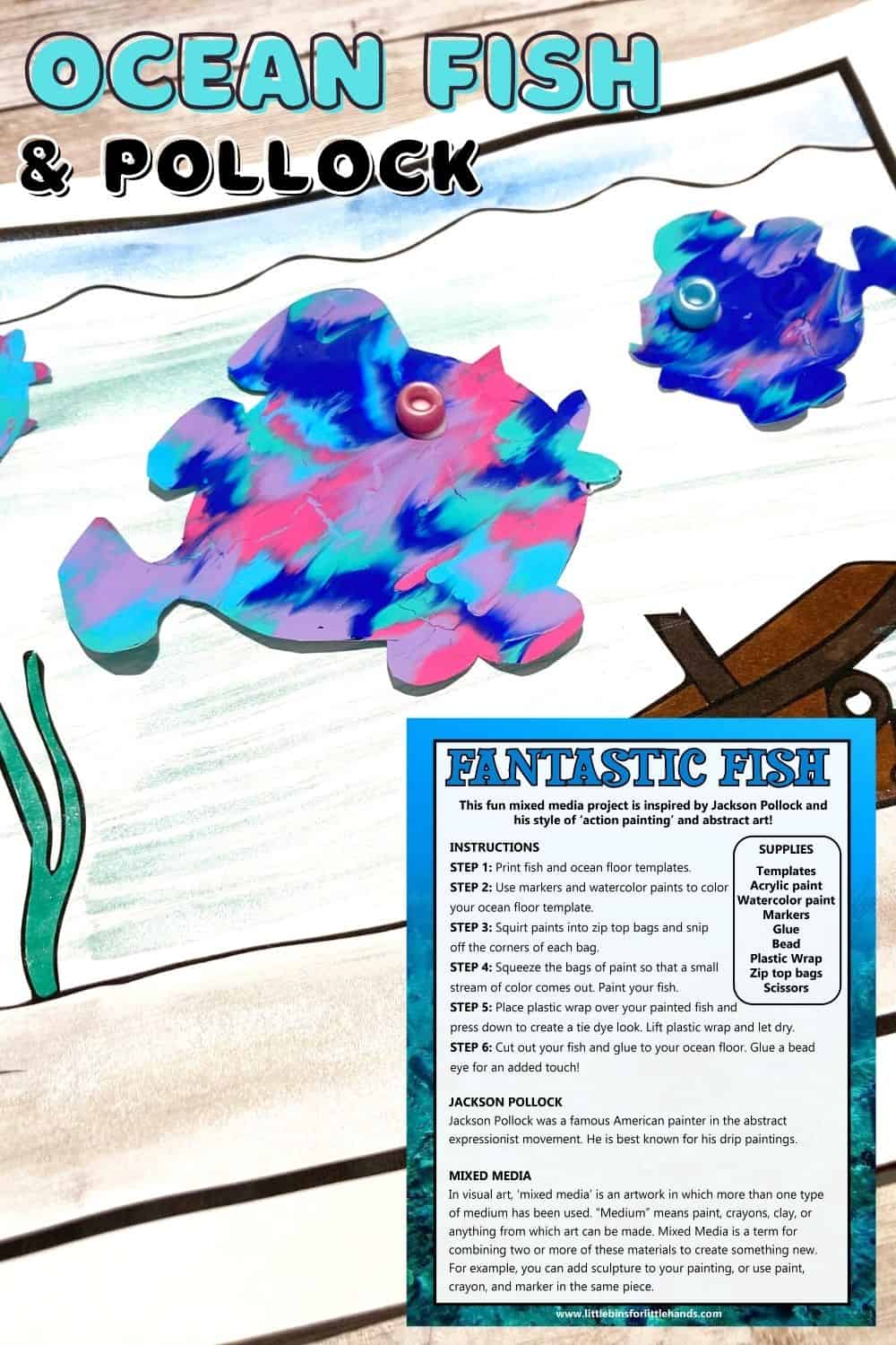 Pollock Fish Art Project - Little Bins for Little Hands