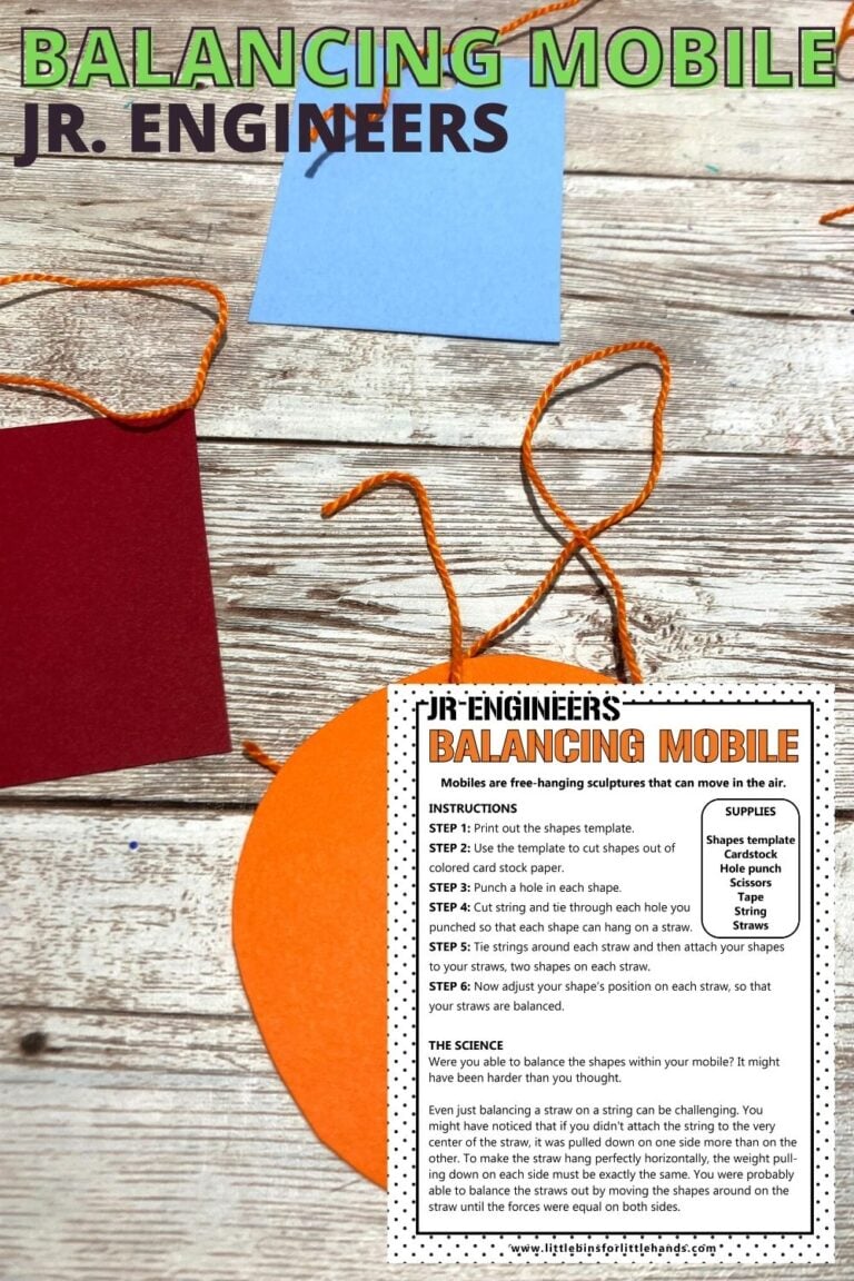 How To Make A Balanced Mobile - Little Bins for Little Hands