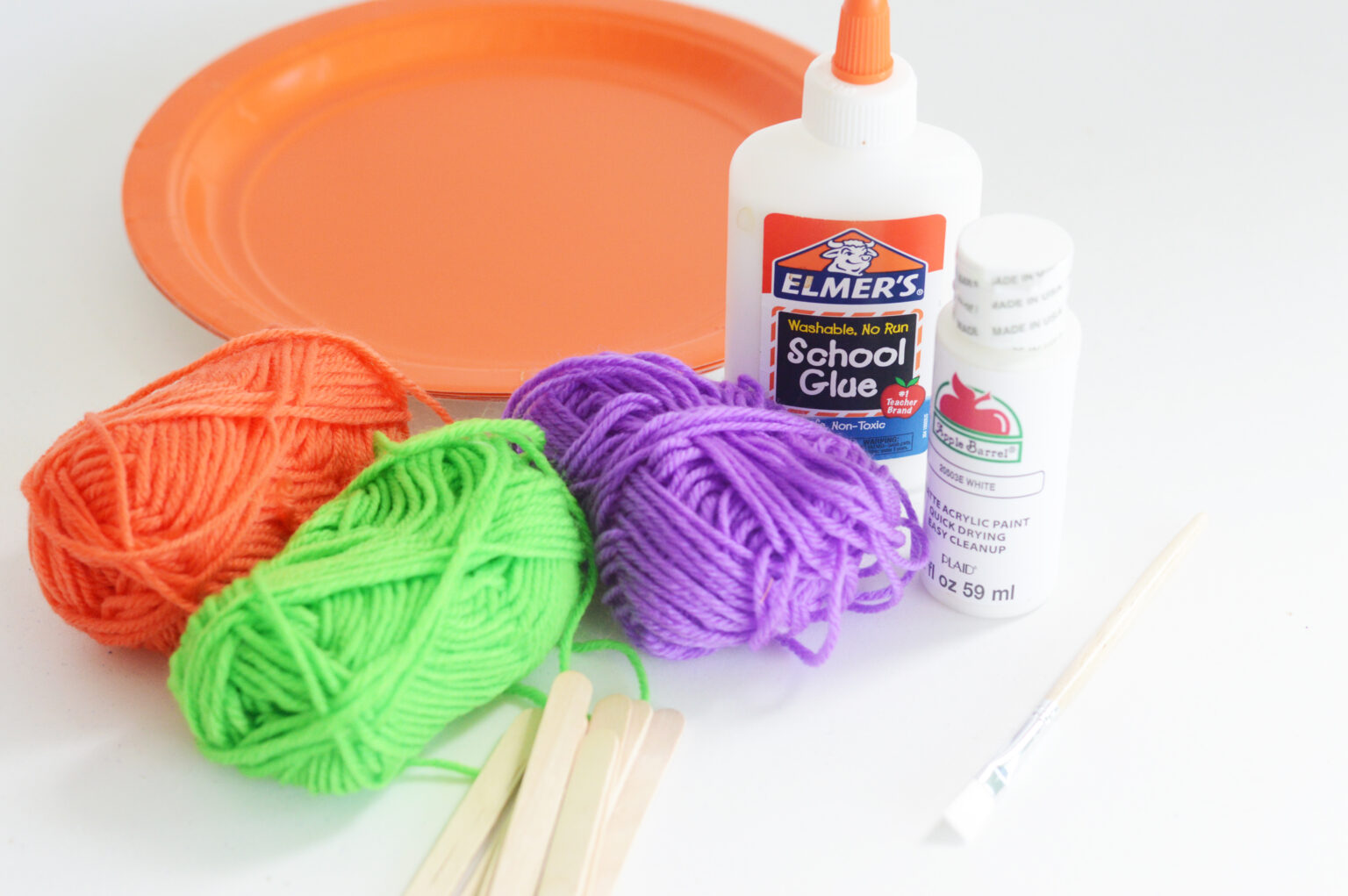 Popsicle Stick Spider Web Craft for Kids