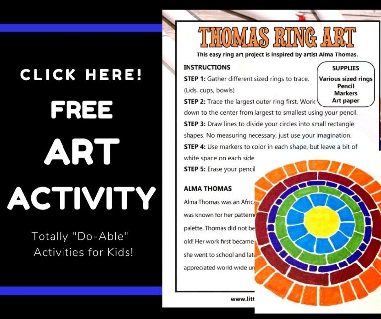 Alma Thomas Circle Art Activity - Little Bins for Little Hands