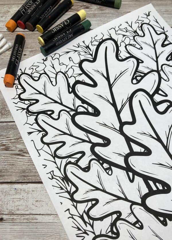 Georgia O'Keeffe Leaves Art For Kids - Little Bins for Little Hands