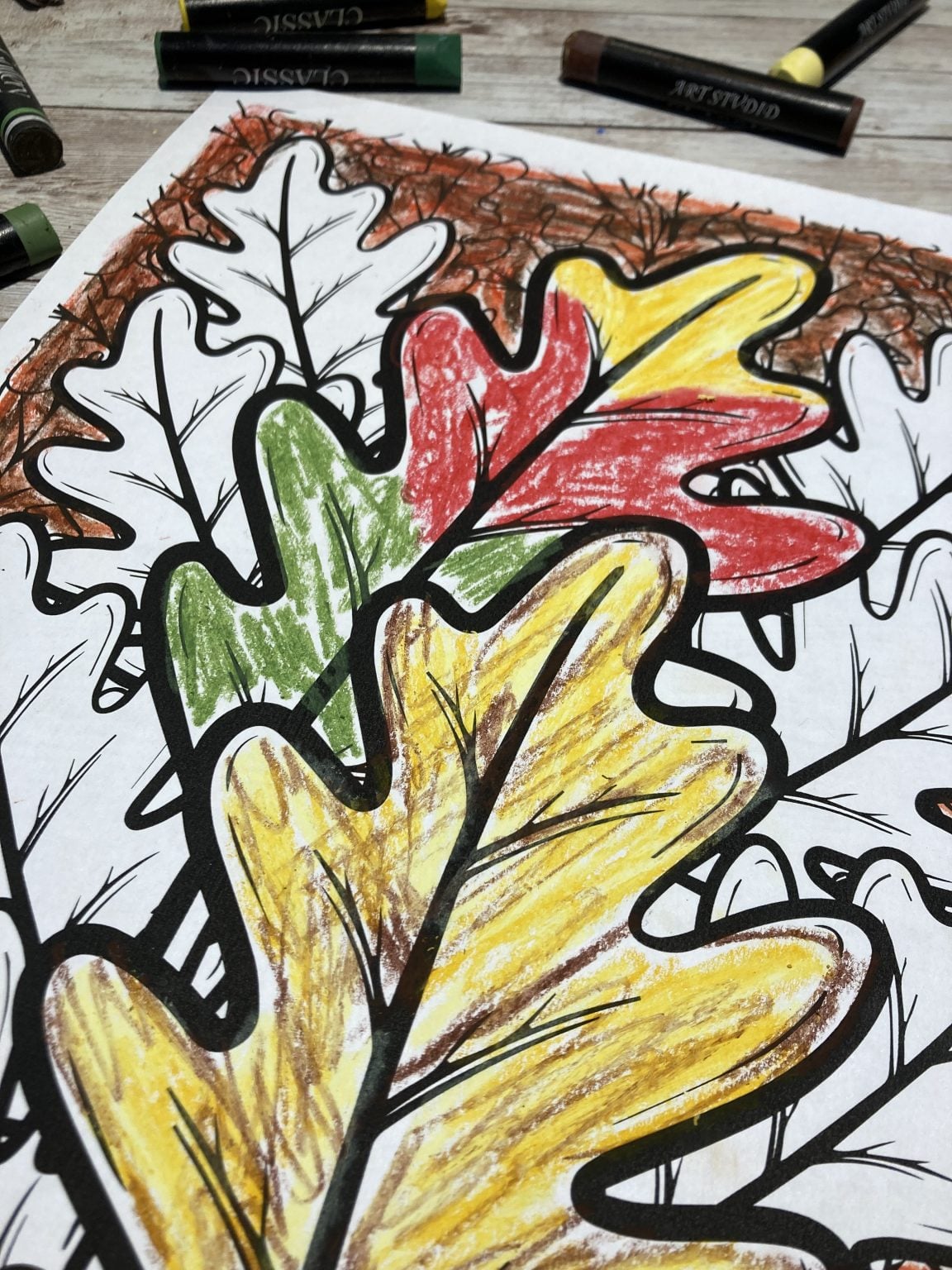 Georgia O'Keeffe Leaves Art For Kids - Little Bins for Little Hands