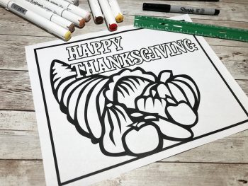 Thanksgiving Zentangle Art Activity - Little Bins for Little Hands