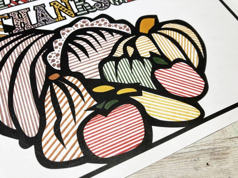 Thanksgiving Zentangle Art Activity - Little Bins for Little Hands