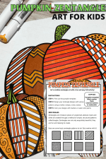 Zentangle Pumpkins (Free Printable) - Little Bins for Little Hands