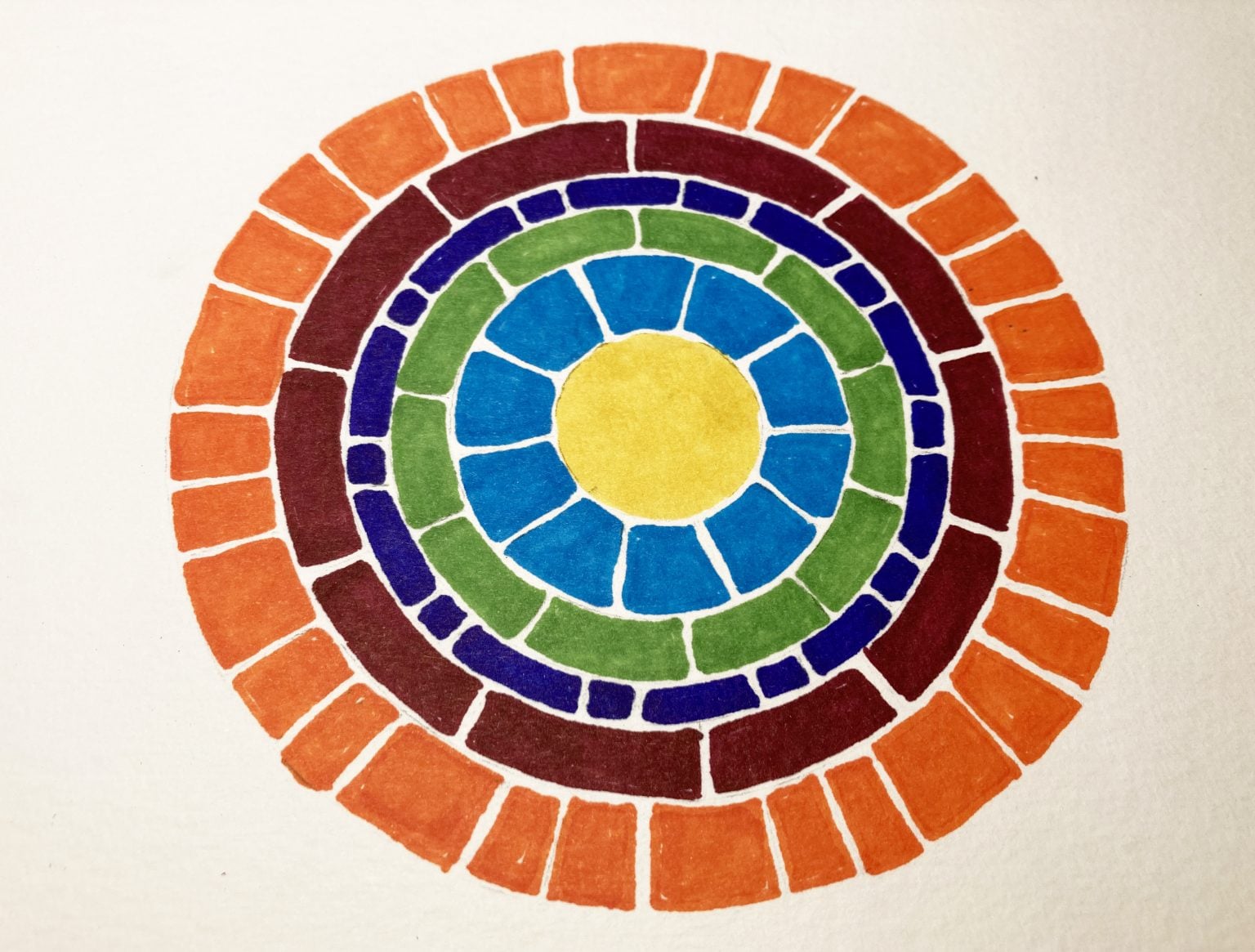 Alma Thomas Circle Art Activity - Little Bins for Little Hands