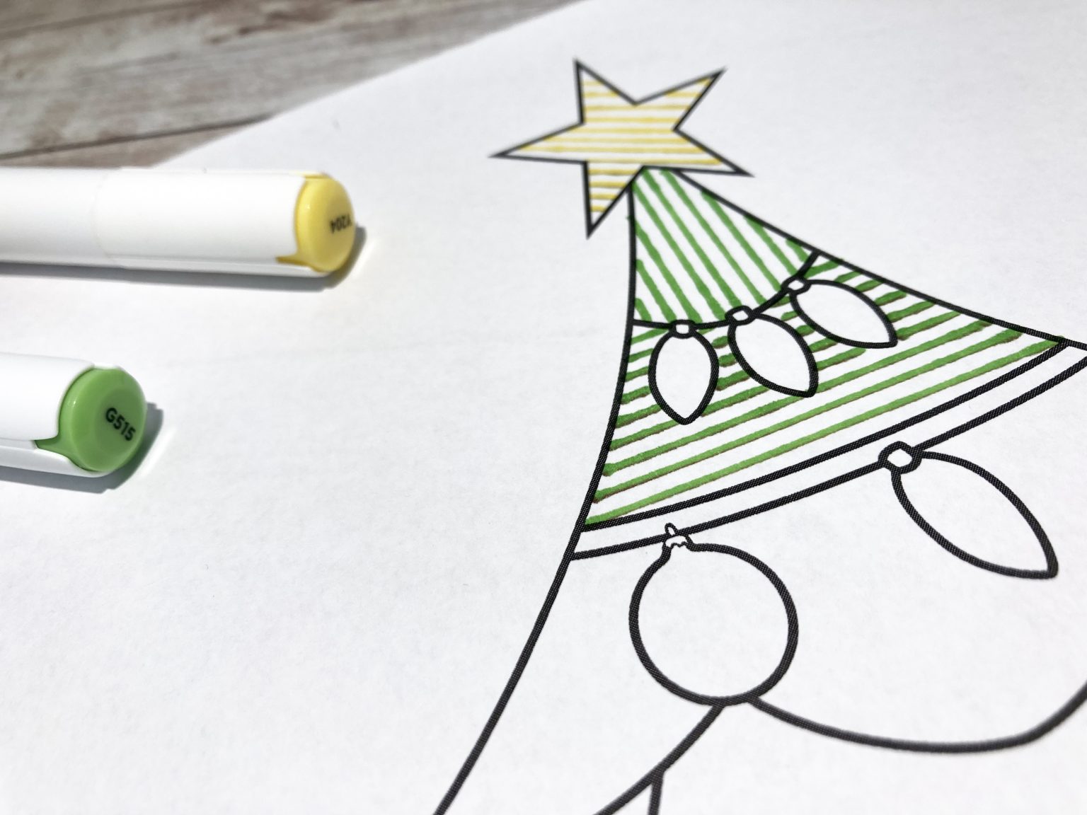 Christmas Zentangle (Free Printable) - Little Bins for Little Hands